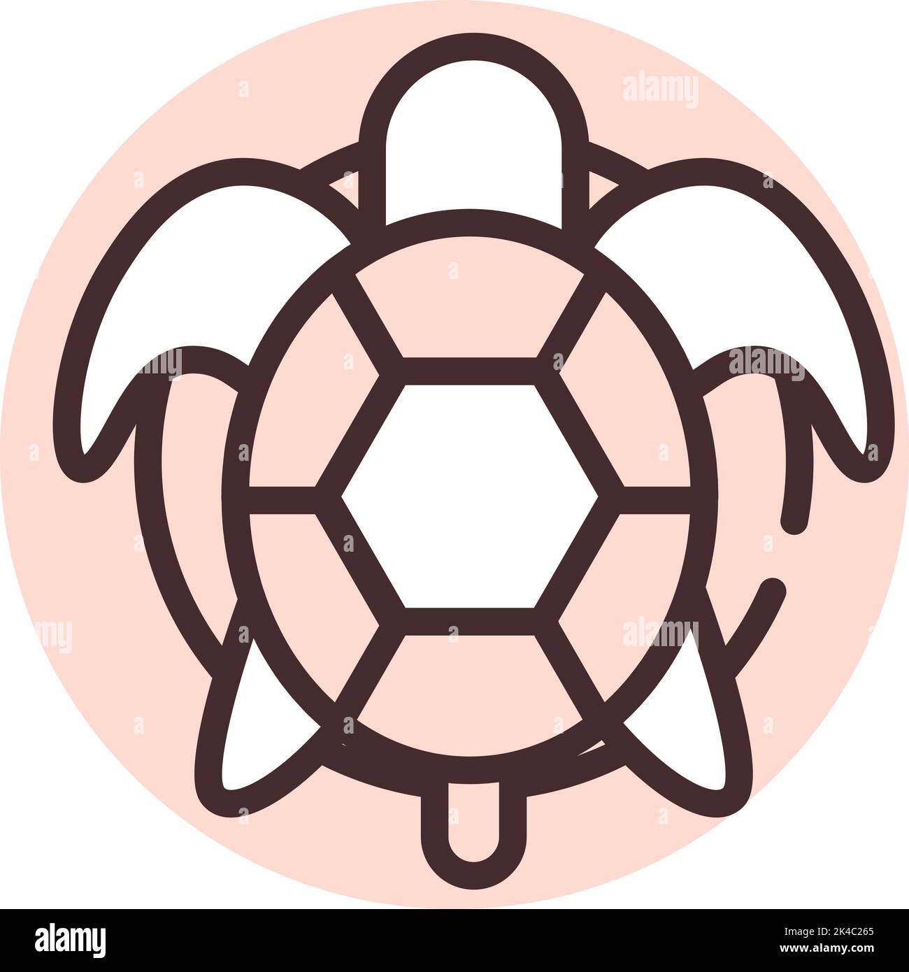Warning sign turtle, illustration, vector on white background Stock ...