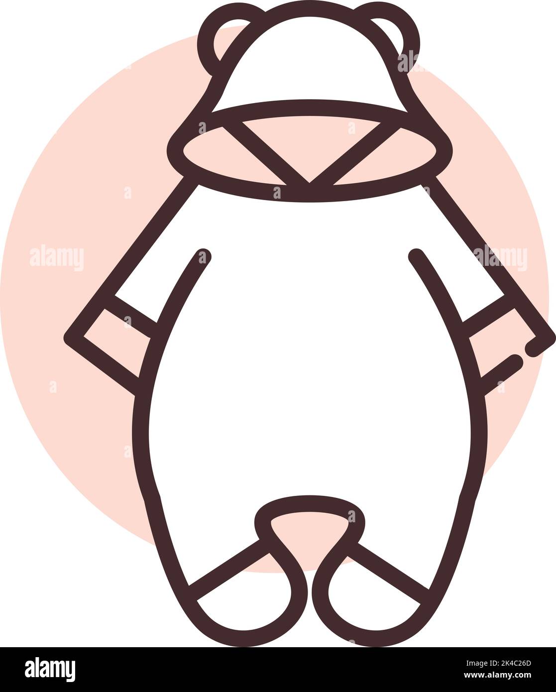 Baby suit, illustration, vector on white background Stock Vector Image ...