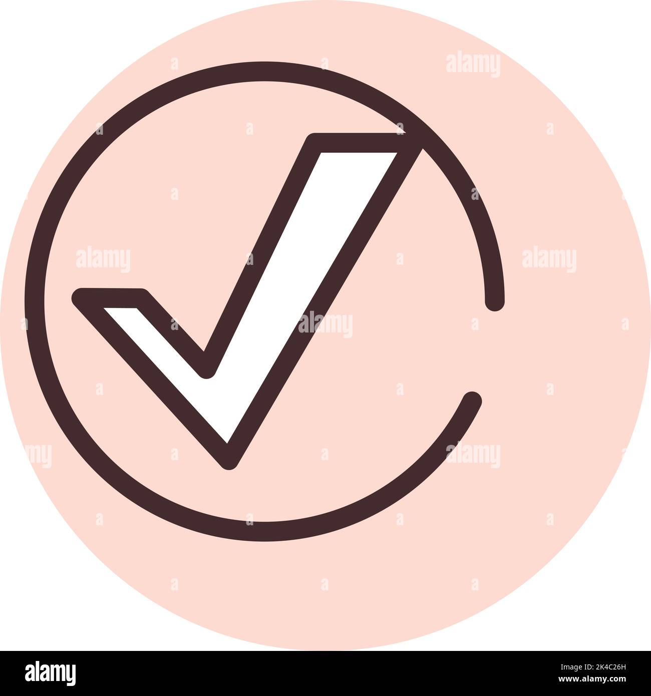 UI tick, illustration, vector on white background Stock Vector Image ...