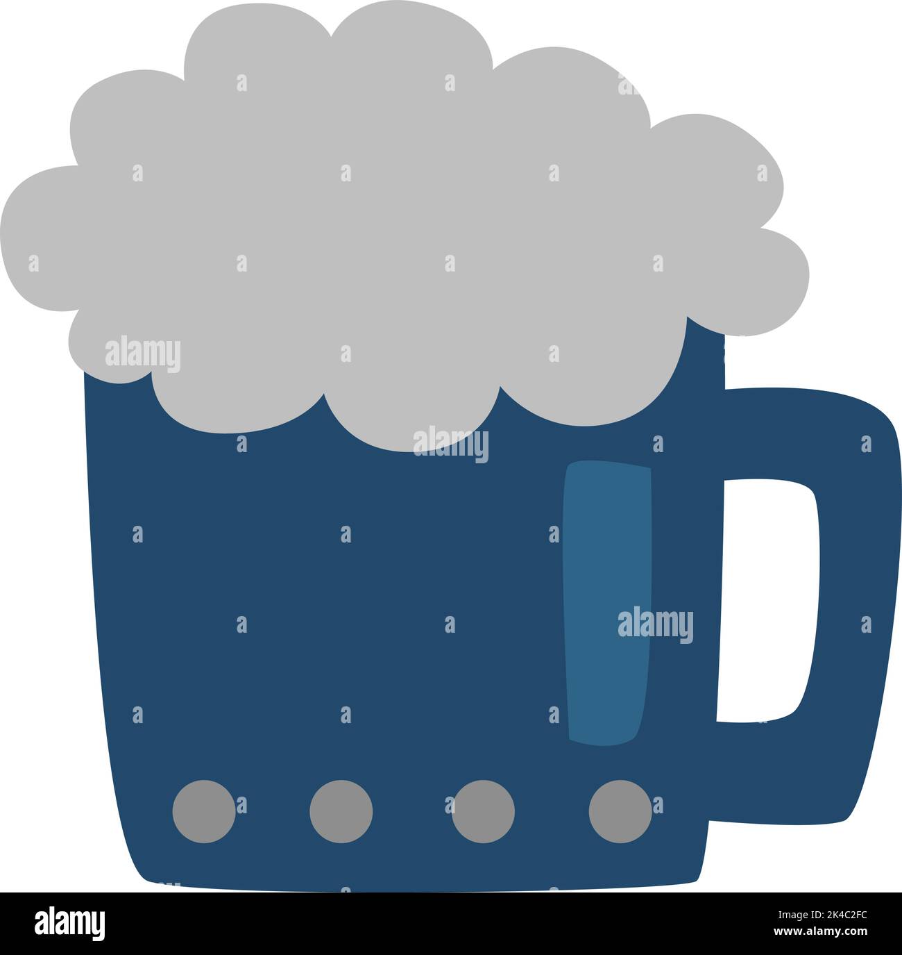 Vikings jug of ale, illustration, vector on white background Stock ...