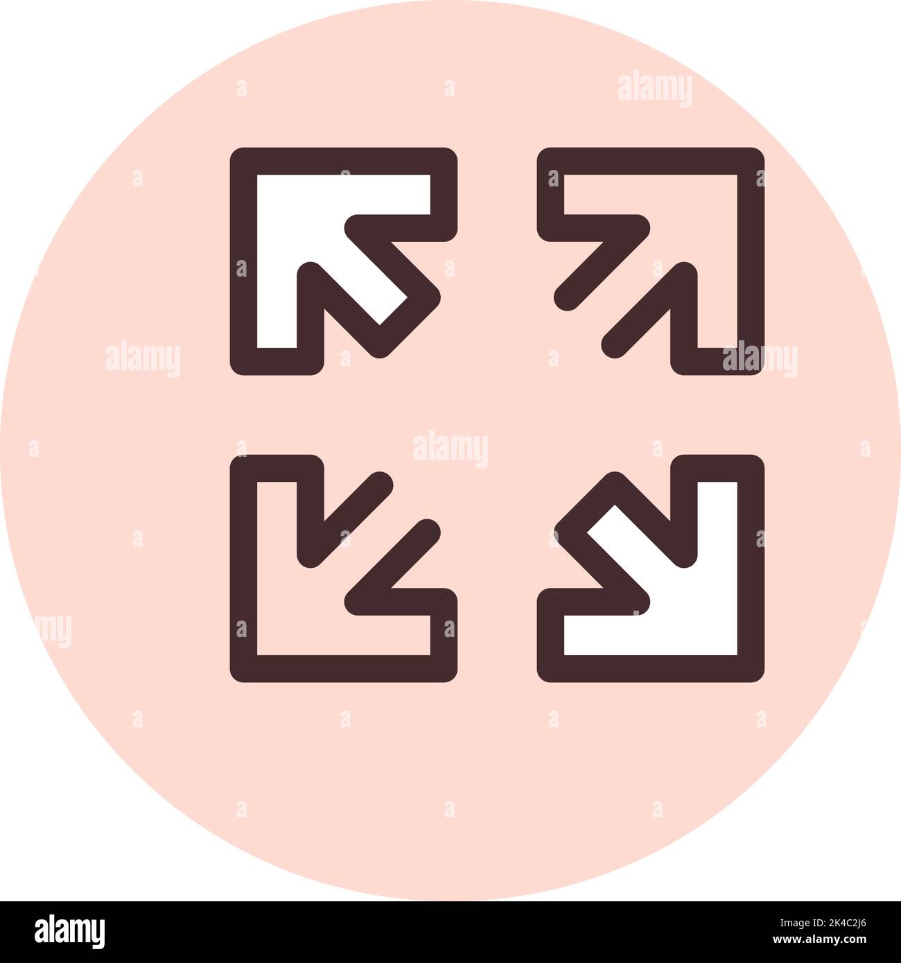 UI full screen, illustration, vector on white background Stock Vector ...