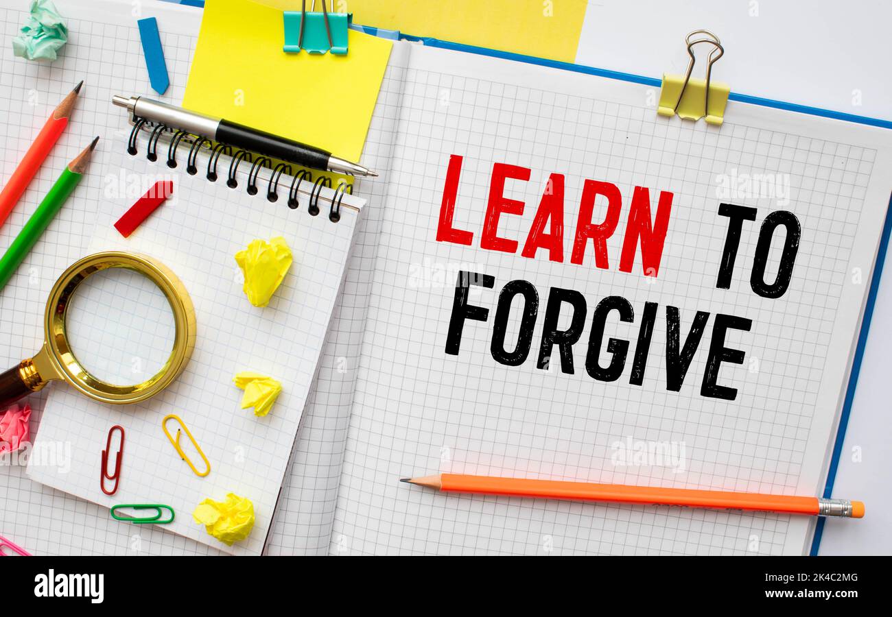 Learn to forgive hi-res stock photography and images - Alamy