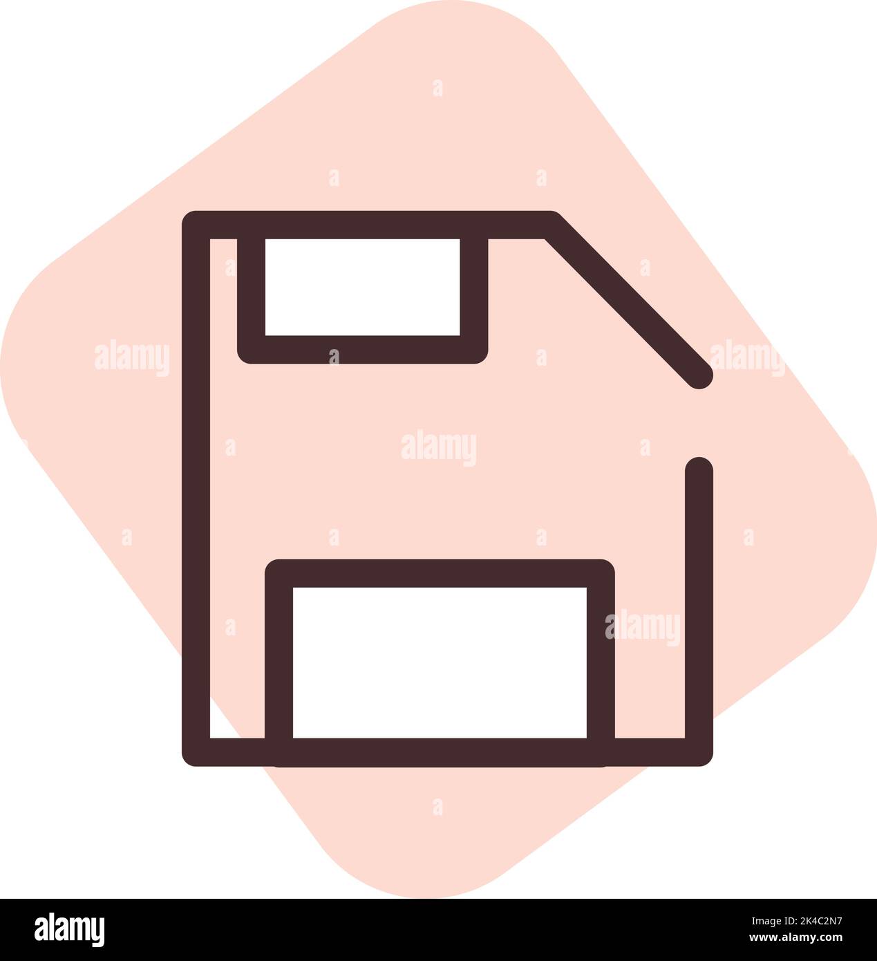 UI saved document, illustration, vector on white background Stock ...