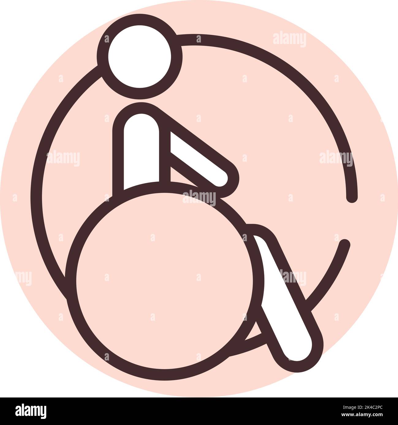 Warning sign disability, illustration, vector on white background Stock ...