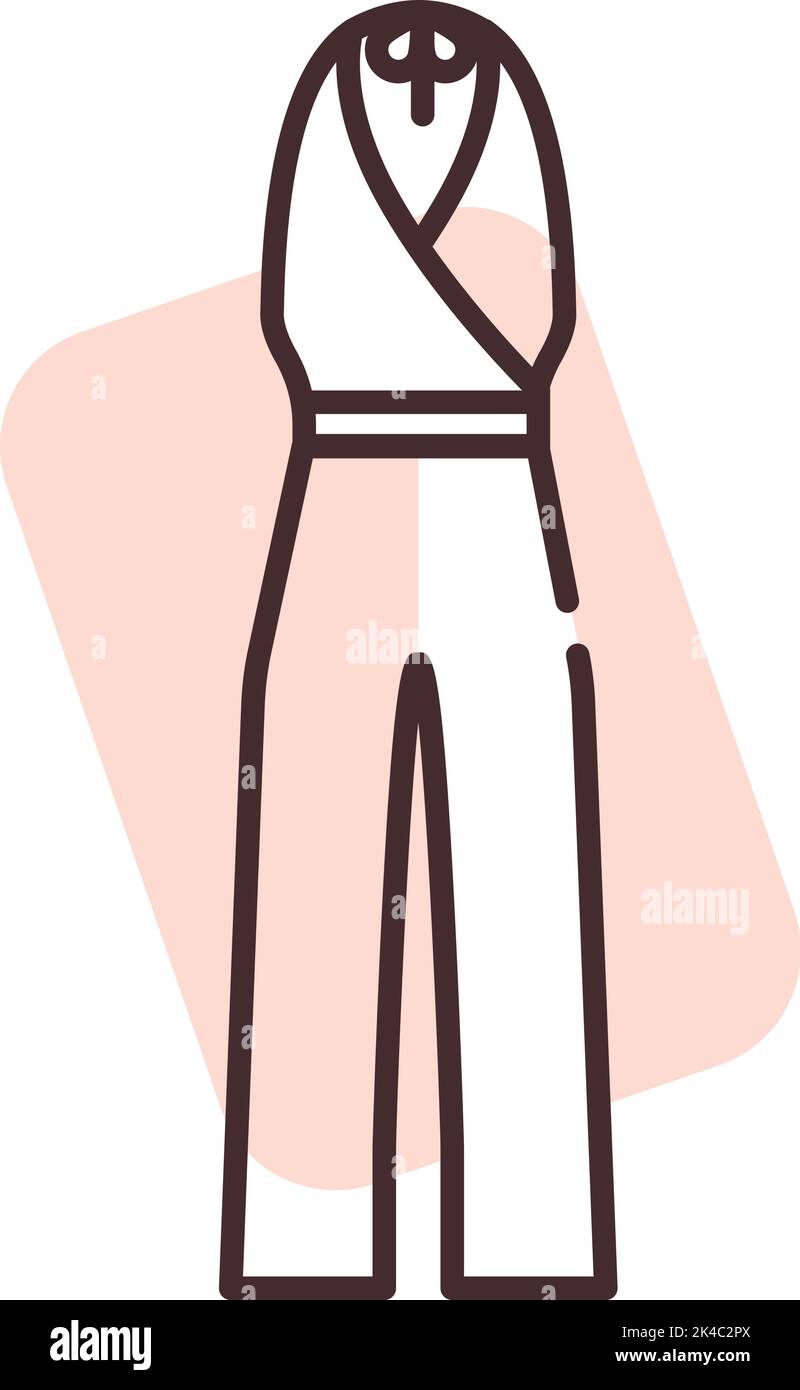 Lady suit, illustration, vector on white background Stock Vector Image ...