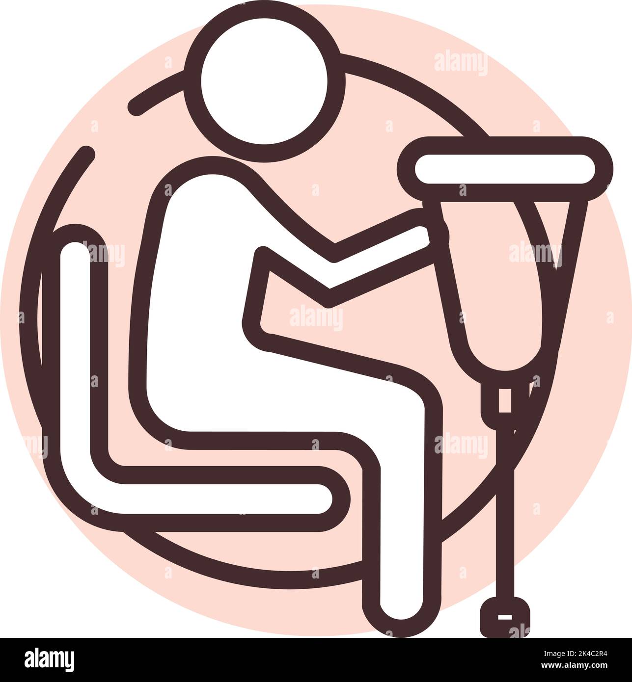Warning sign people with injuries, illustration, vector on white ...