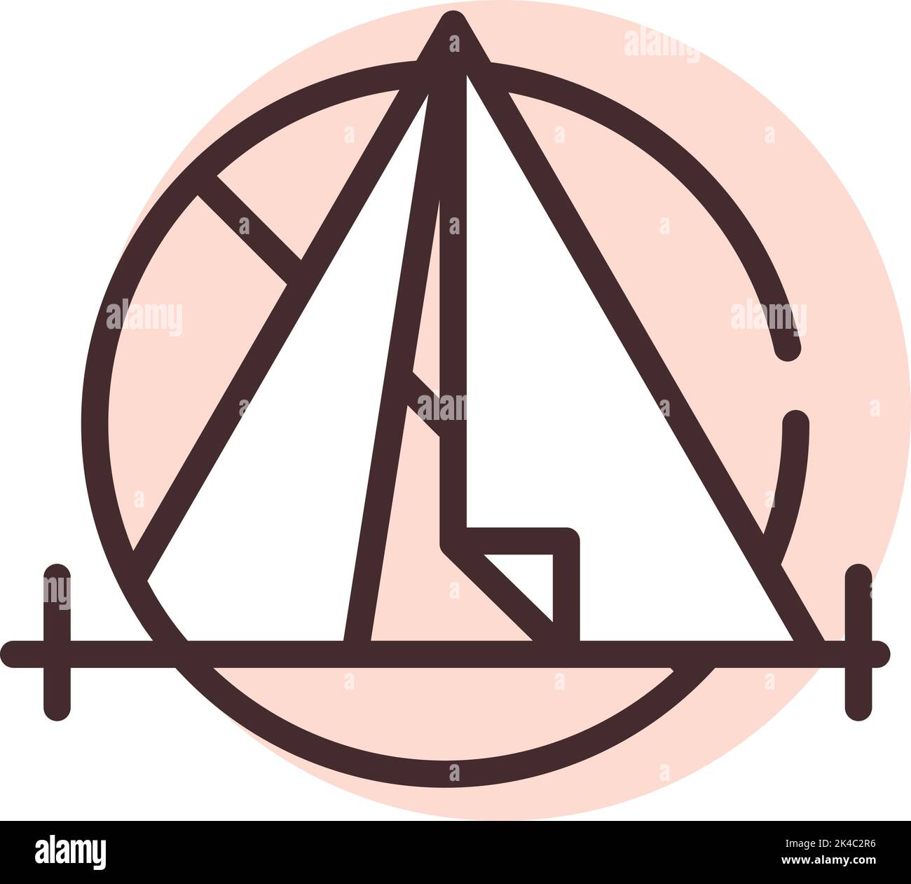 Warning Sign No Tents Illustration Vector On White Background Stock Vector Image And Art Alamy