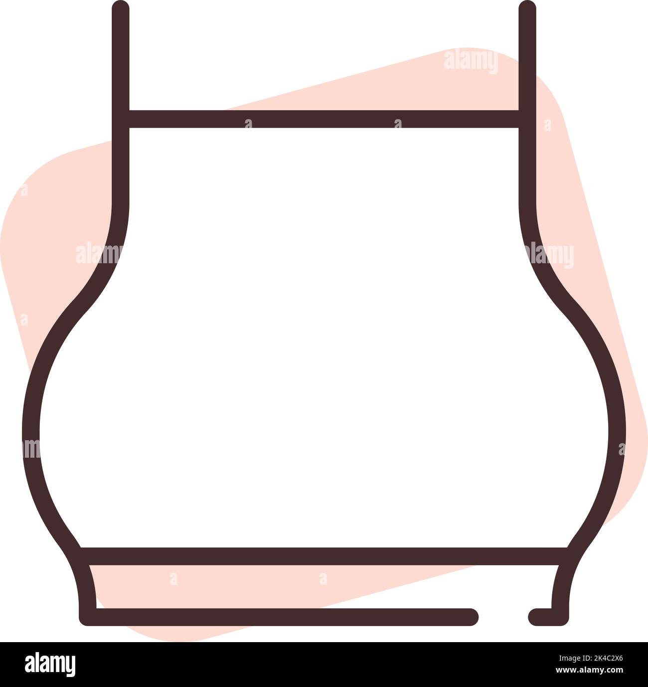 Woman top, illustration, vector on white background Stock Vector Image ...