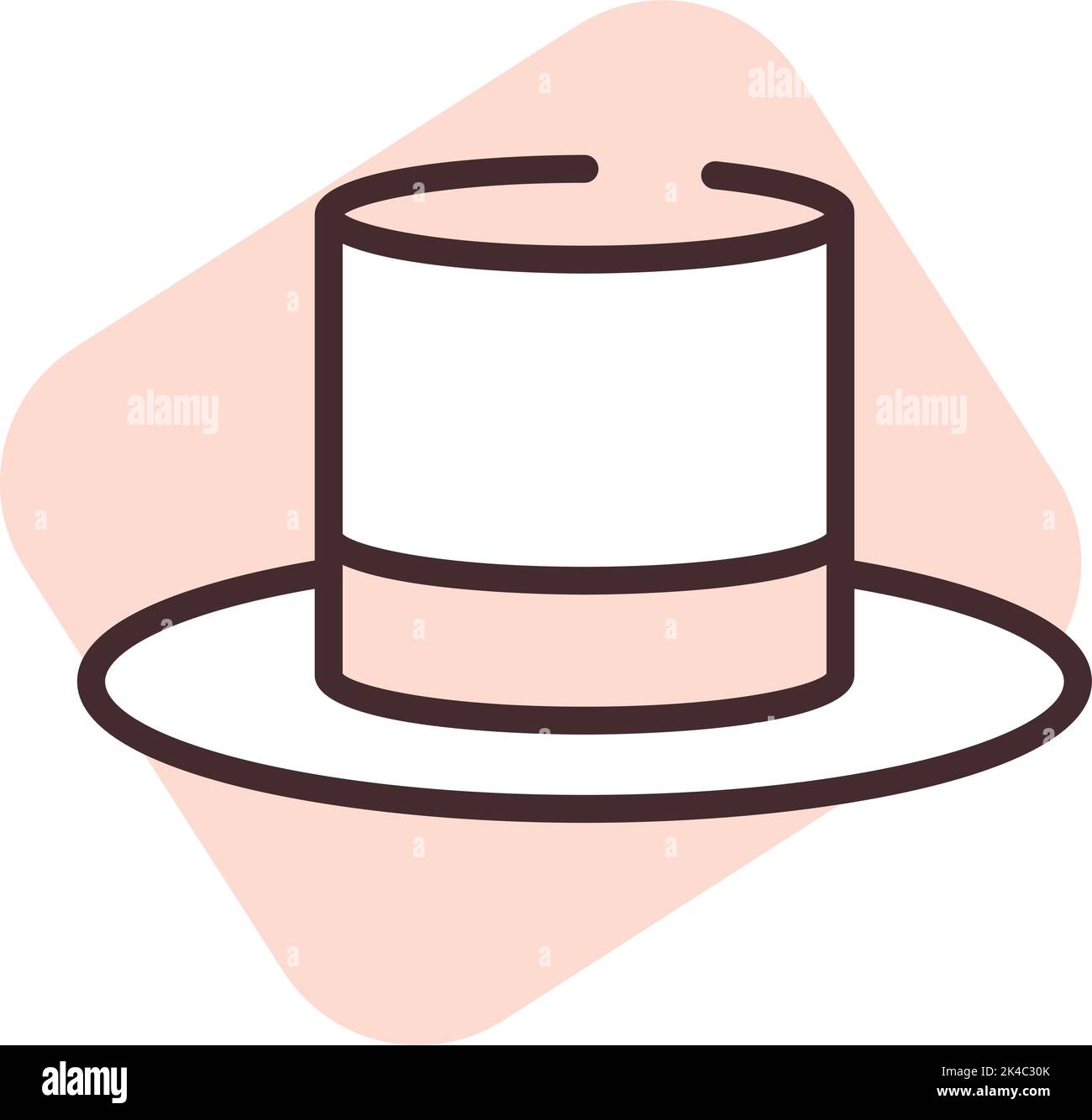 Man hat wear, illustration, vector on white background Stock Vector ...