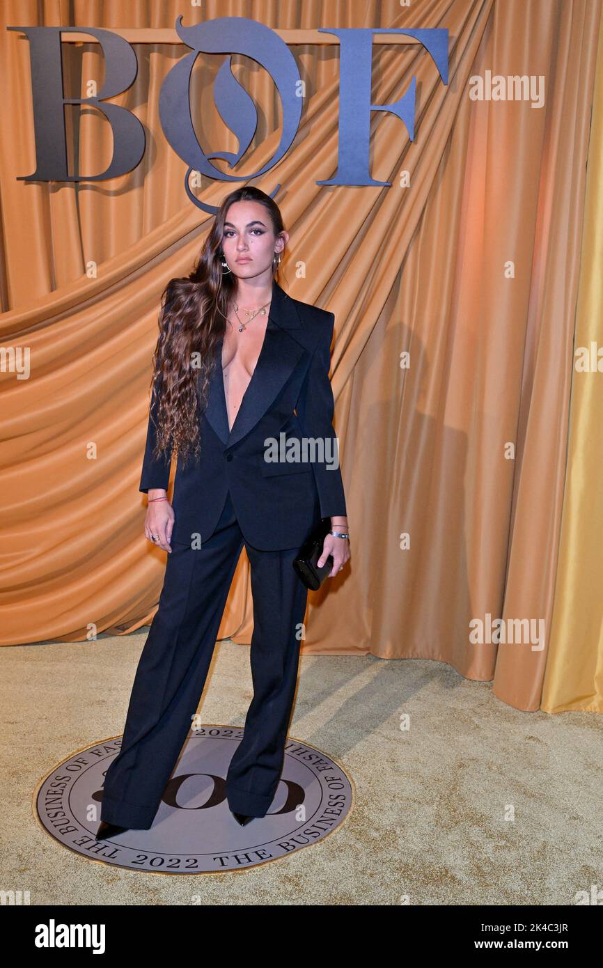 Guest attends the BoF500 gala during Paris Fashion Week in Paris ...