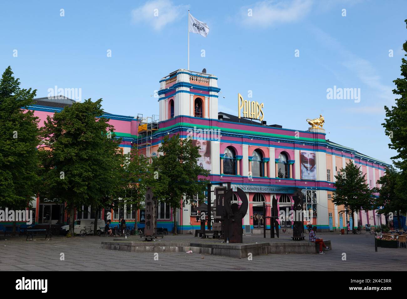 The brightly coloured palads cinema copenhagen denmark Stock Photo - Alamy