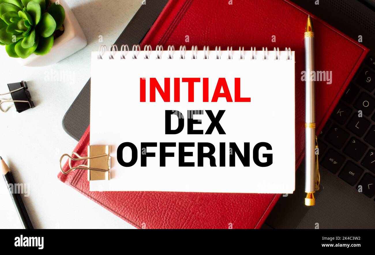 Concept ido or Initial DEX Offering with abstract icons Stock Photo - Alamy