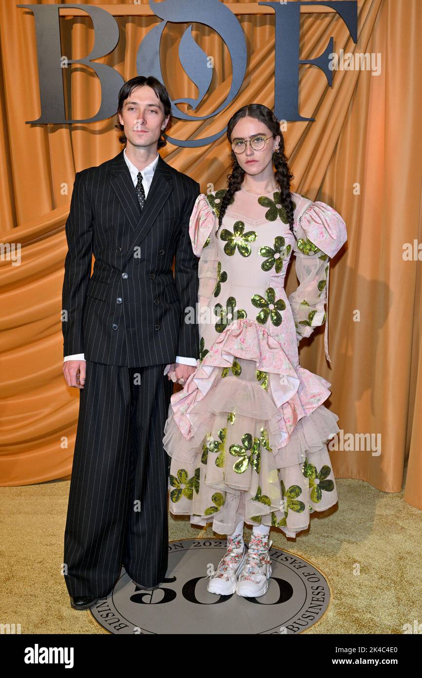 Sam Hine, Ella Emhoff attends the BoF500 gala during Paris Fashion Week ...