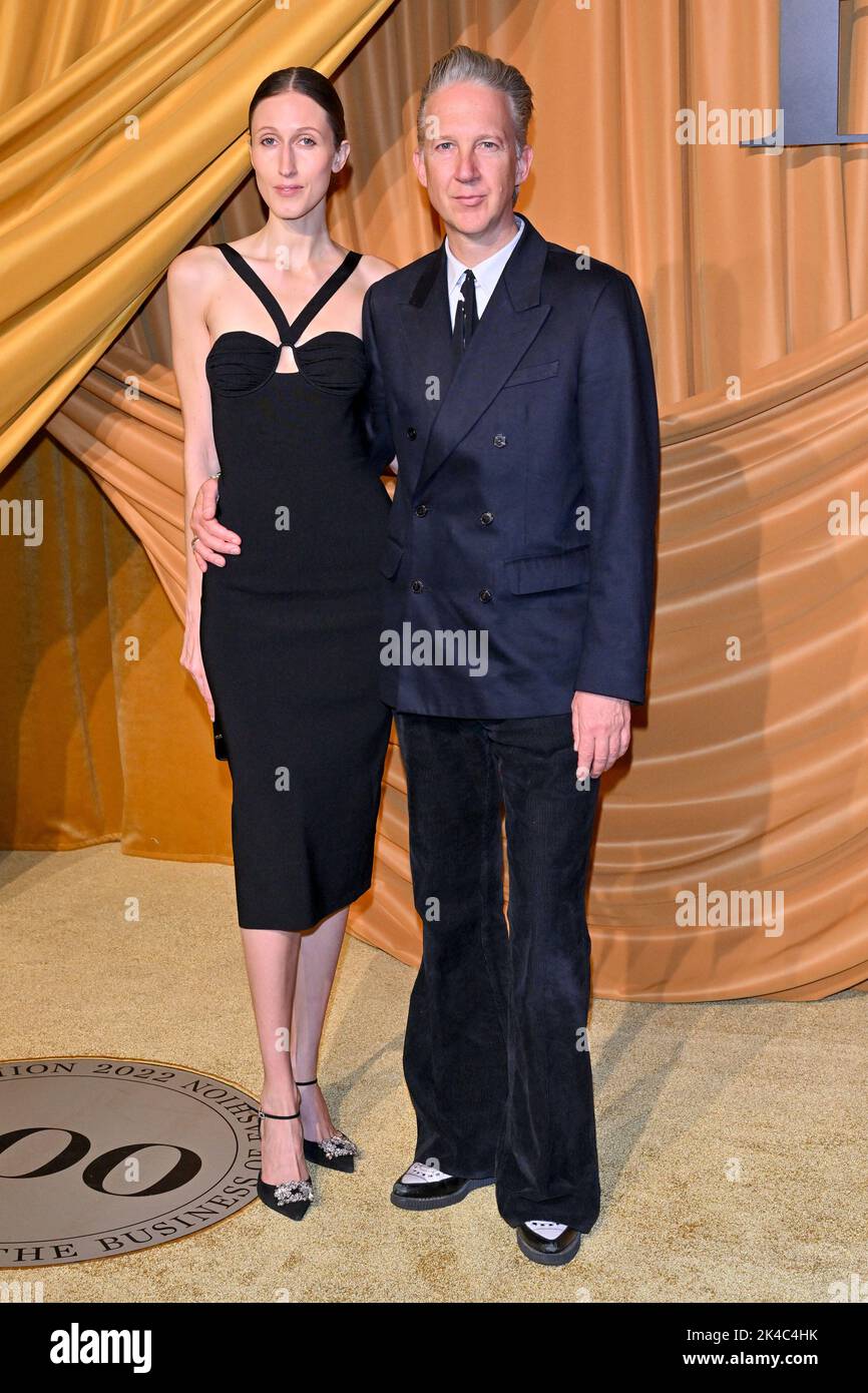 Anna Cleveland and Jefferson Hack attends the BoF500 gala during Paris ...