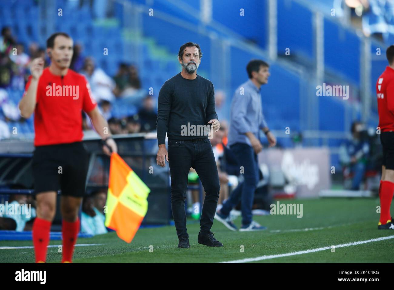 Getafe, Spain. 1st Oct, 2022. Quique Sanchez Flores (Getafe) Football ...