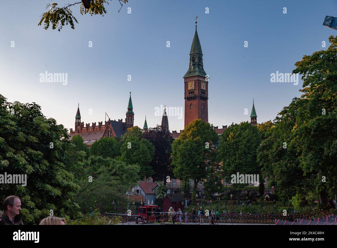 Tivoli Amusement Park gardens in Copenhagen, Denmark Stock Photo - Alamy