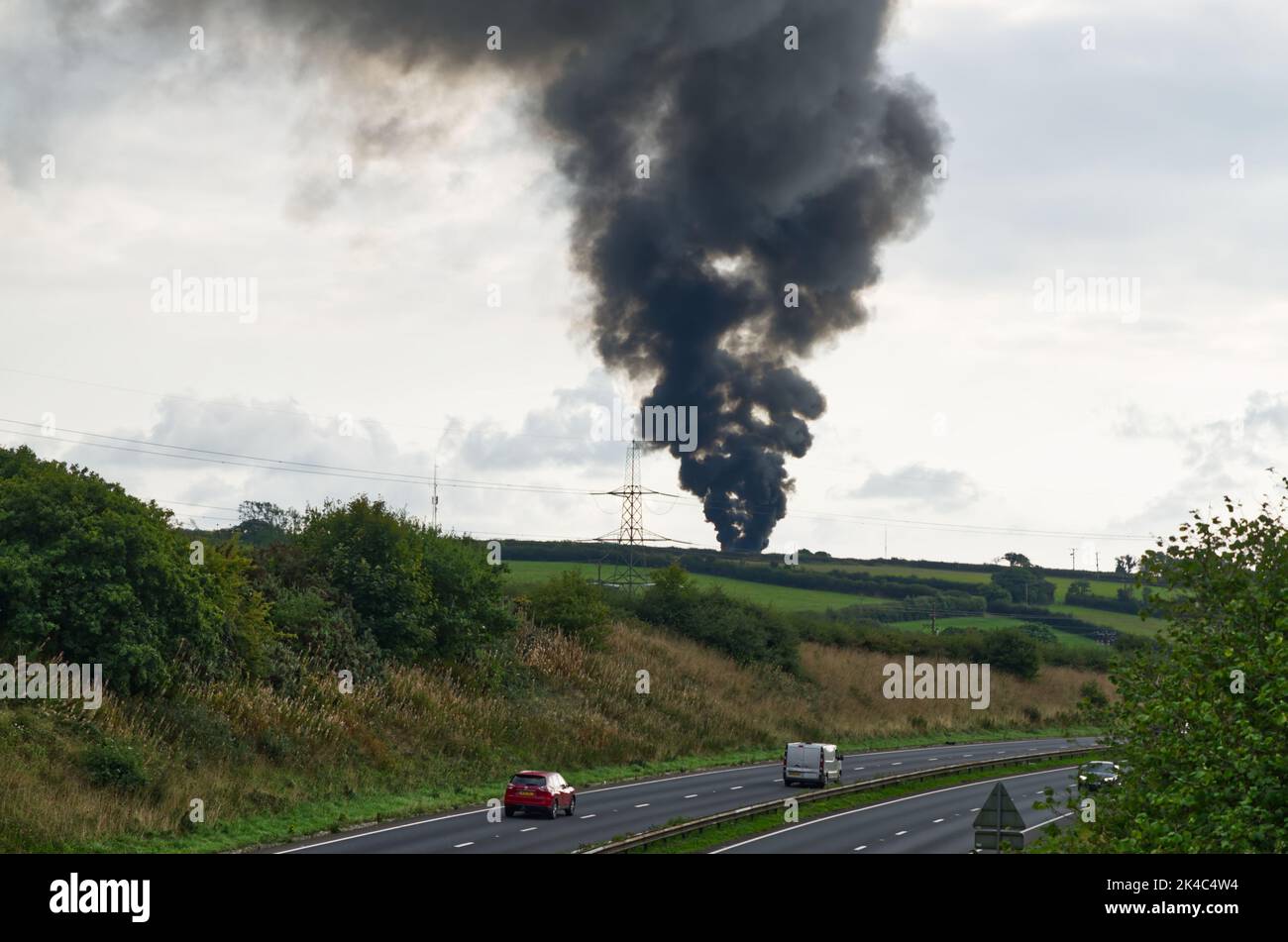 Hay farm equipment fire hi-res stock photography and images - Alamy