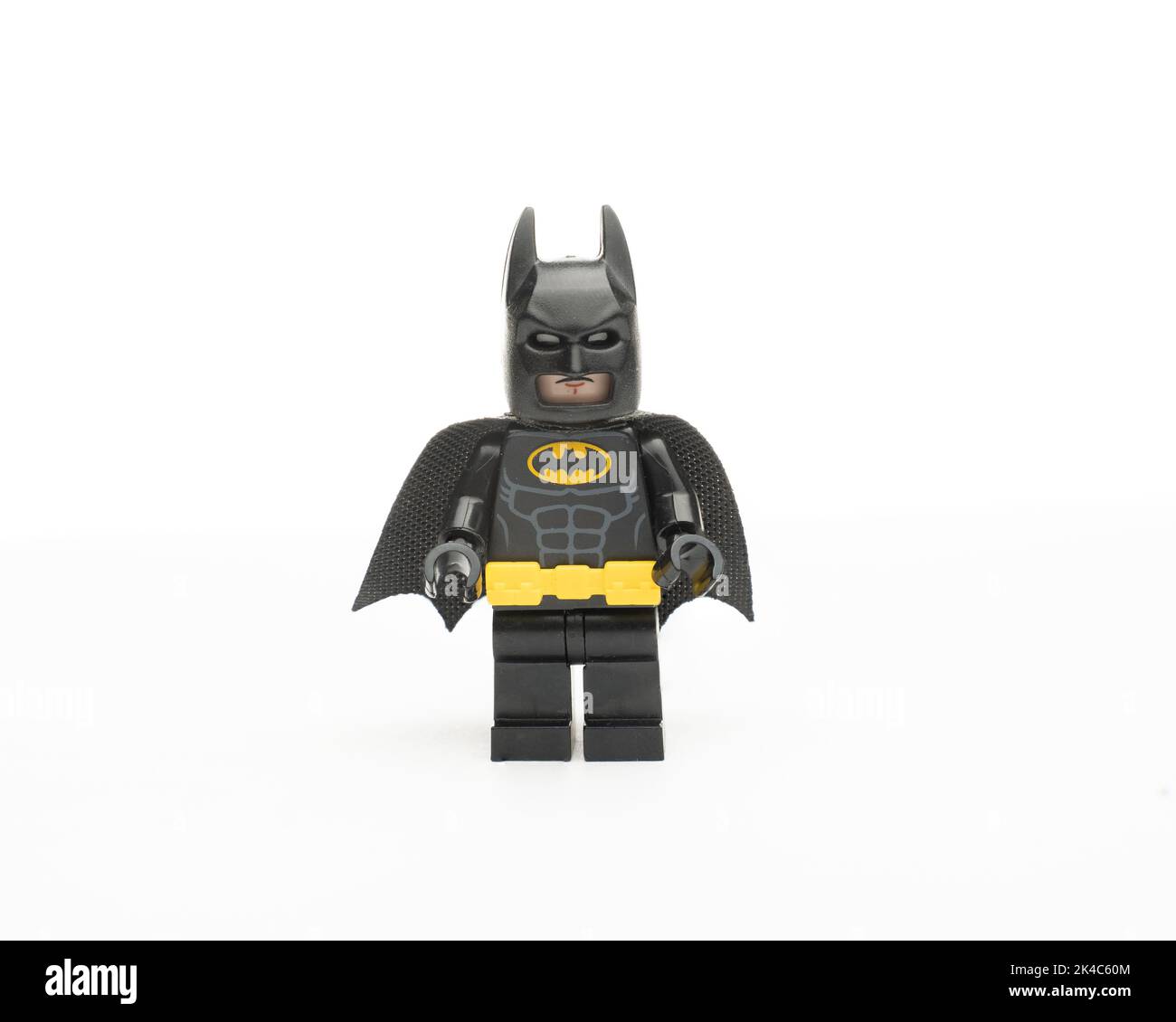 A Lego Batman Minifigure standing stock photography and images on a ...