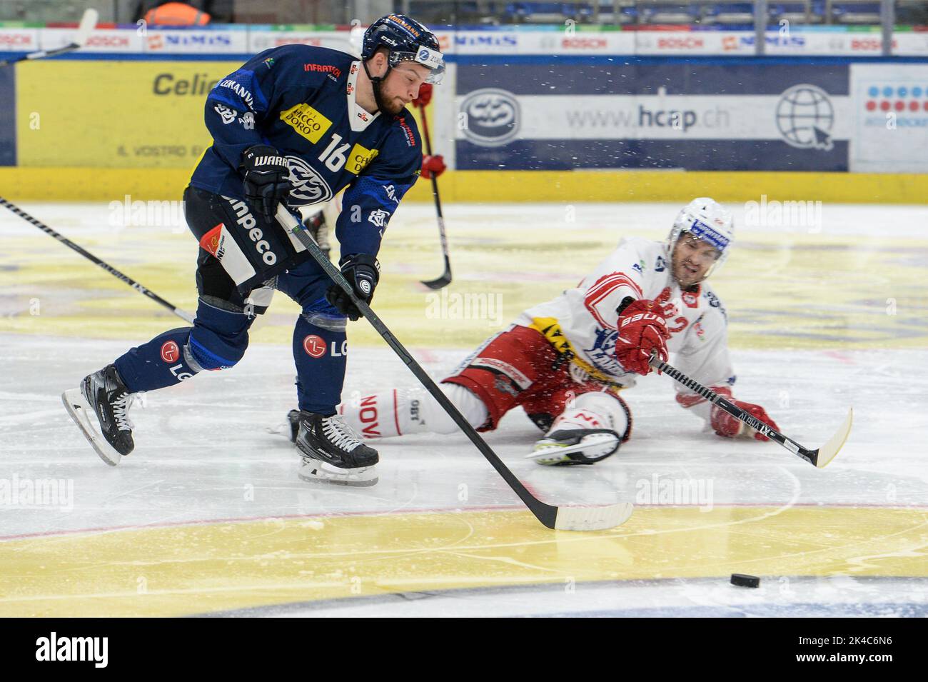 01.10.2022, Ambri, Gottardo Arena, NL: HC Ambri-Piotta - SC Rapperswil ...