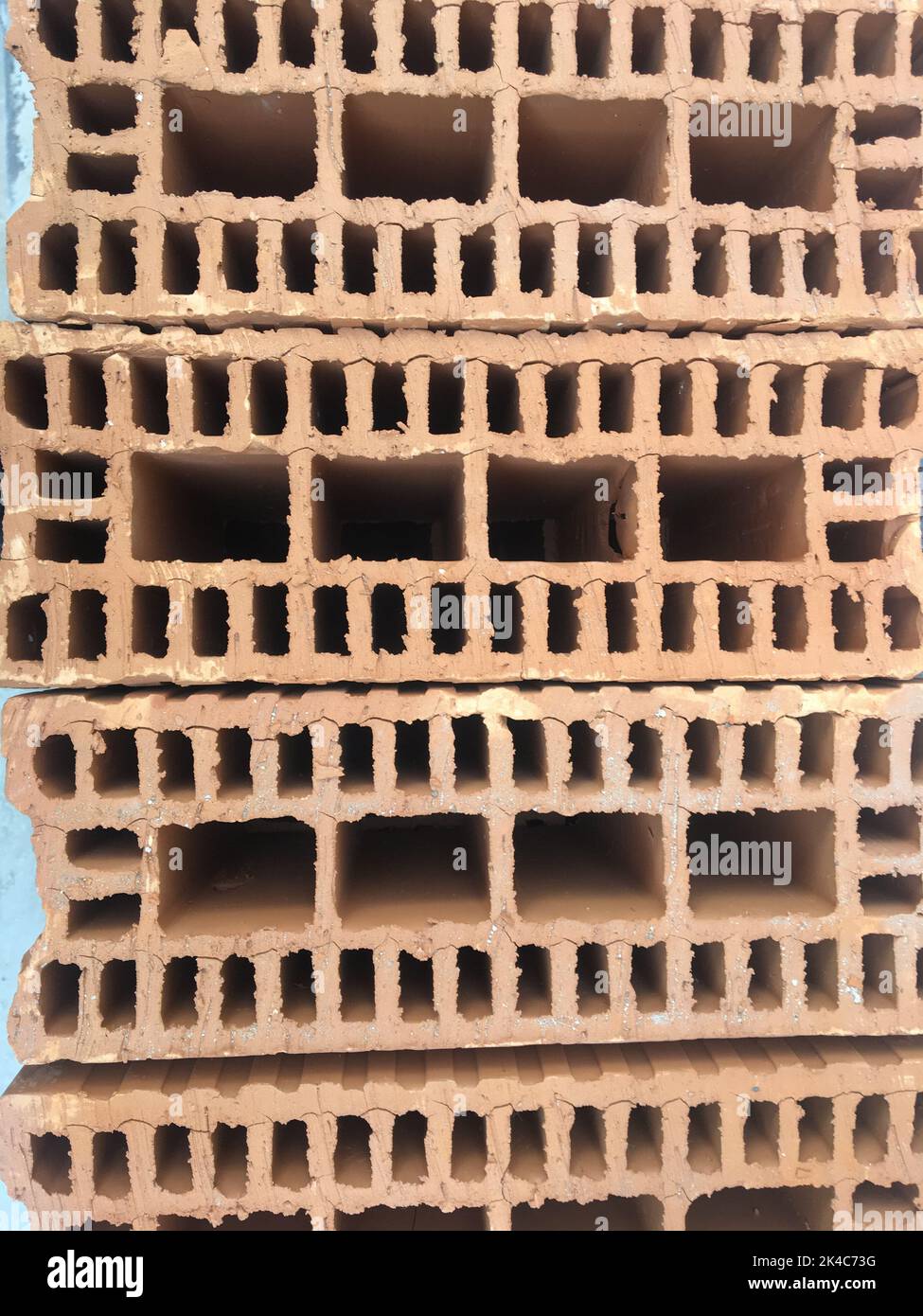 Stacked bricks for construction. Architecture Stock Photo - Alamy