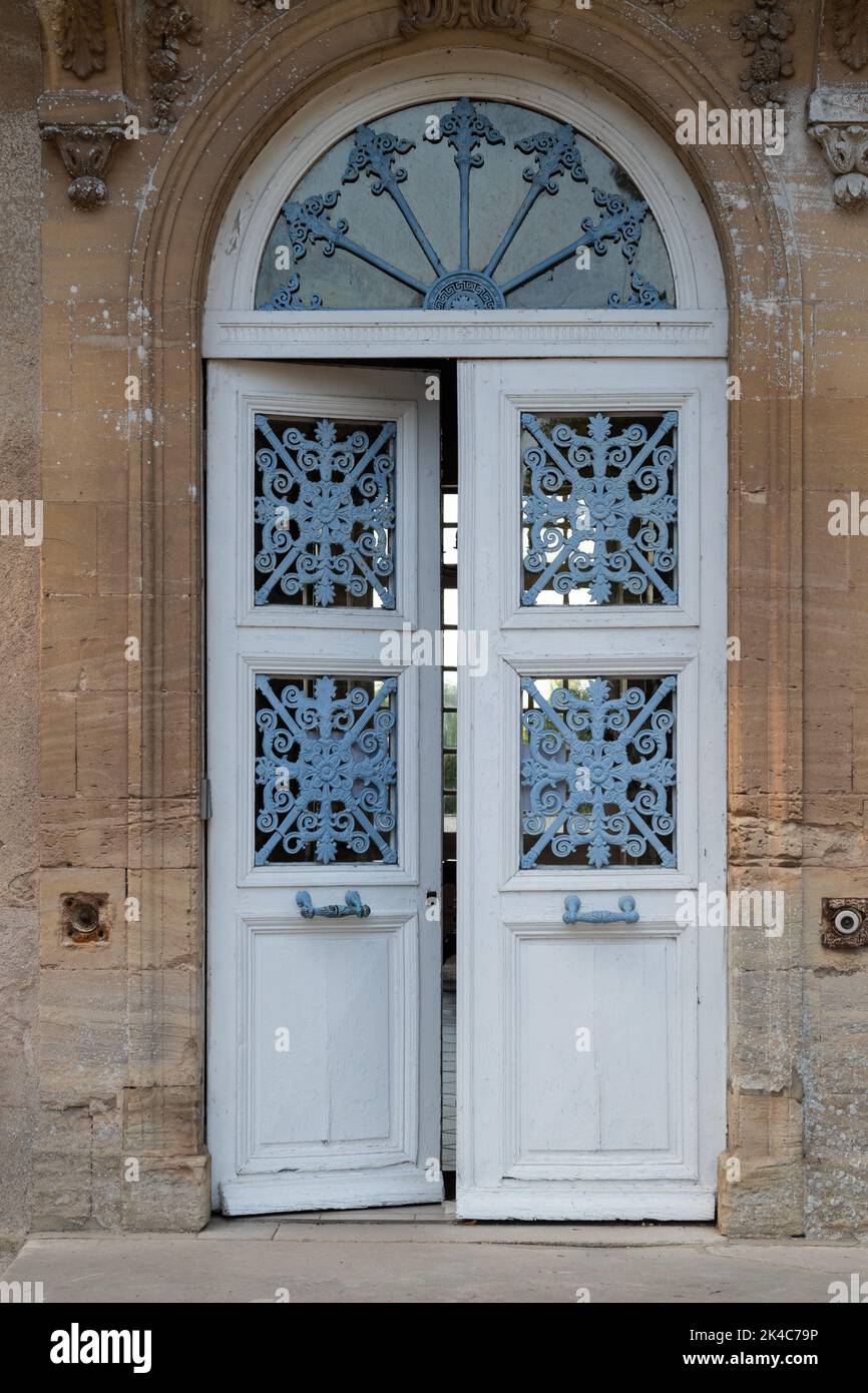 The front door of Martragny castle in Normandy, France Stock Photo - Alamy