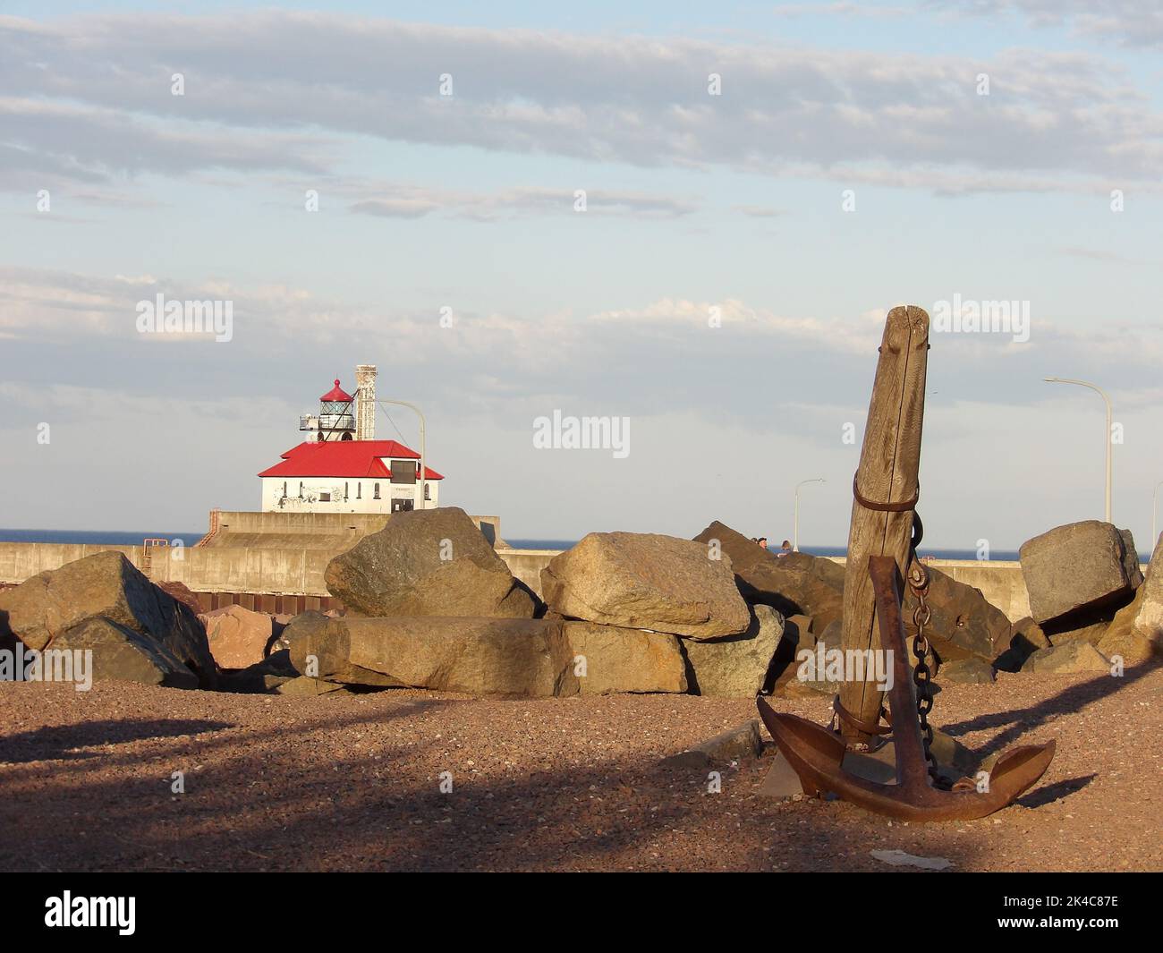 A view of the Duluth South Breakwater Outer Light Stock Photo - Alamy