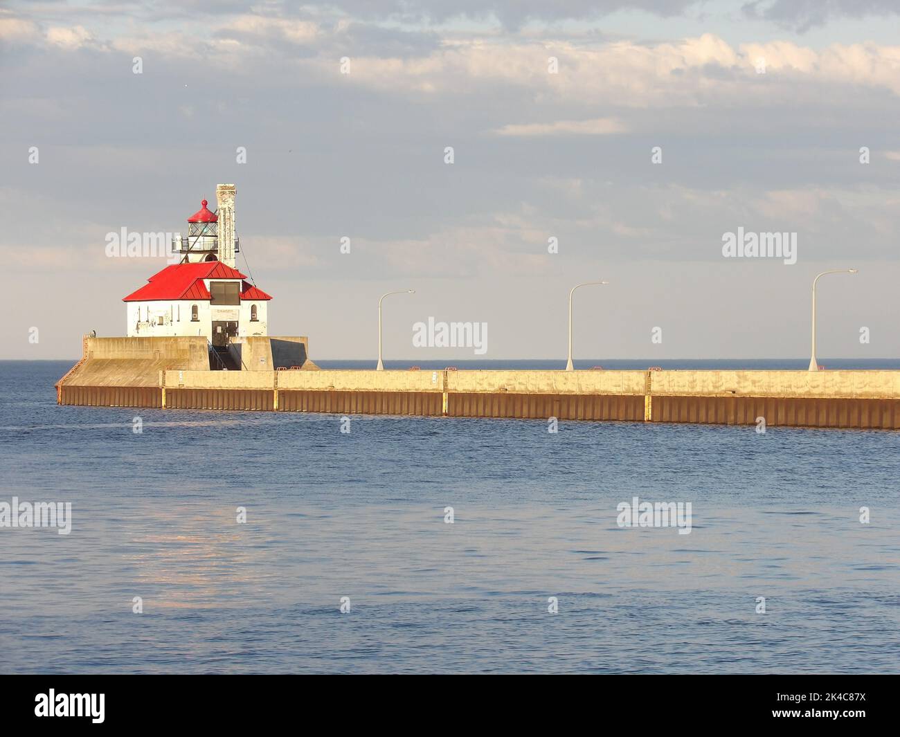 A view of the Duluth South Breakwater Outer Light Stock Photo - Alamy