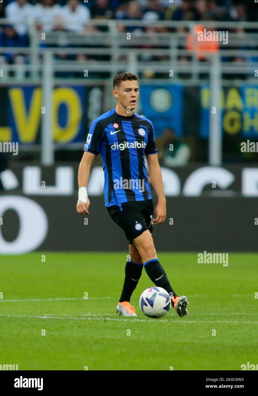 Milan, Italy. 01st Oct, 2022. Kristian Asllani of Fc Inter during the ...