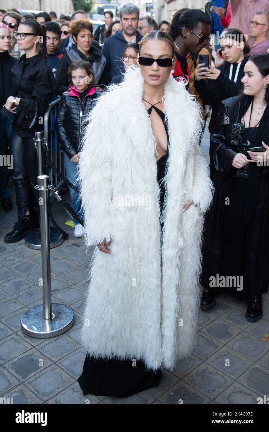 Rose Bertram attending the Monot Womenswear Spring/Summer 2023 show as ...