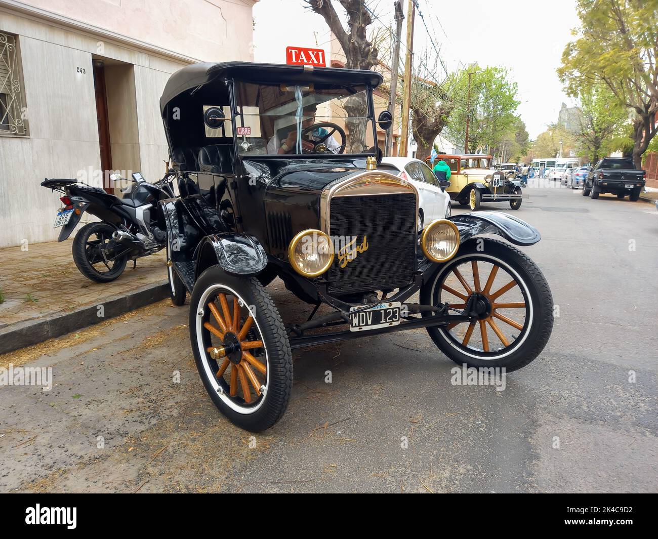 Bernal, Argentina - Sept 18, 2022: Vintage black 1910s Ford Model T ...