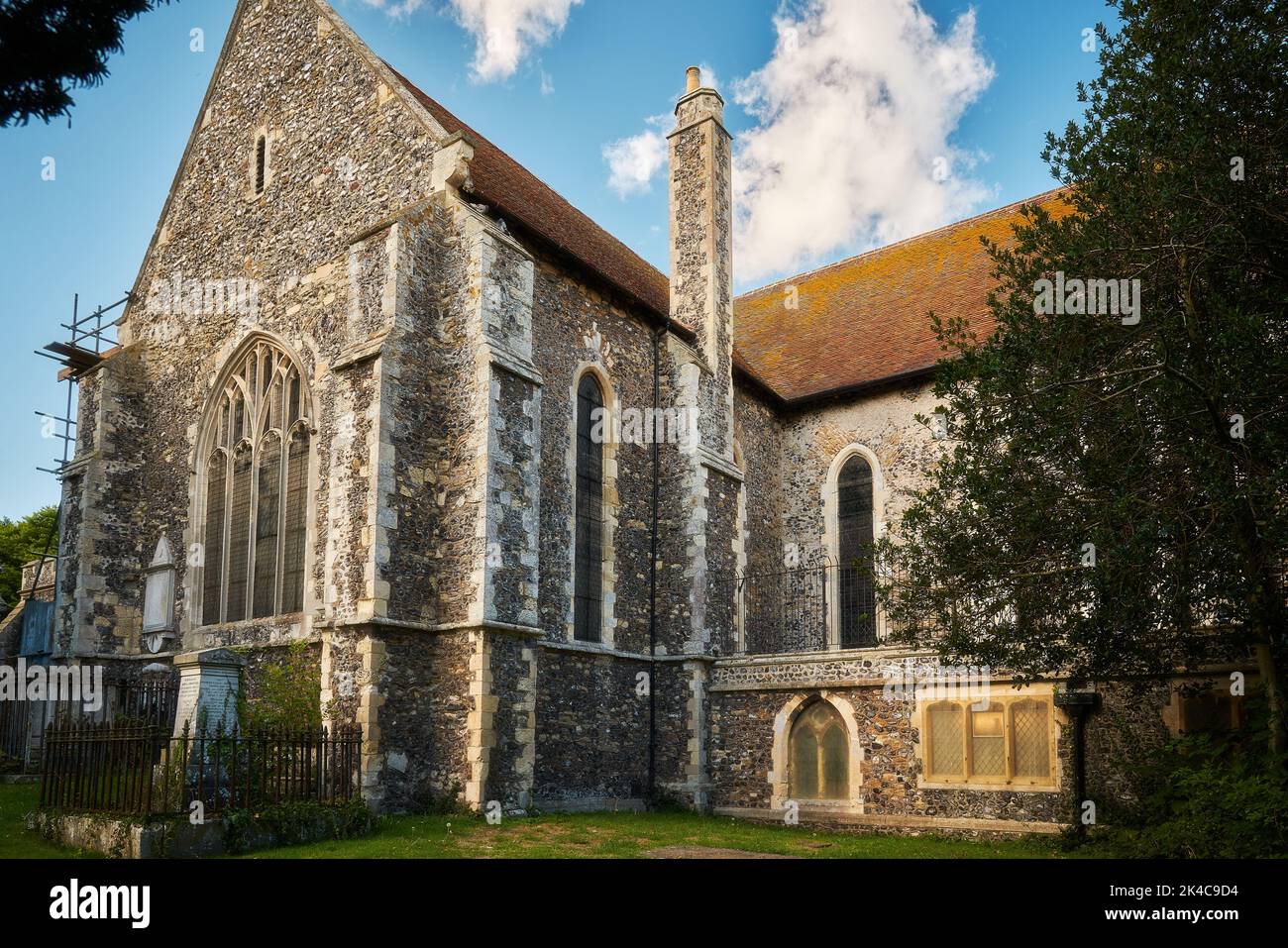 The exterior of St Mary the Virgin Church. Minster, Thanet, Kent ...