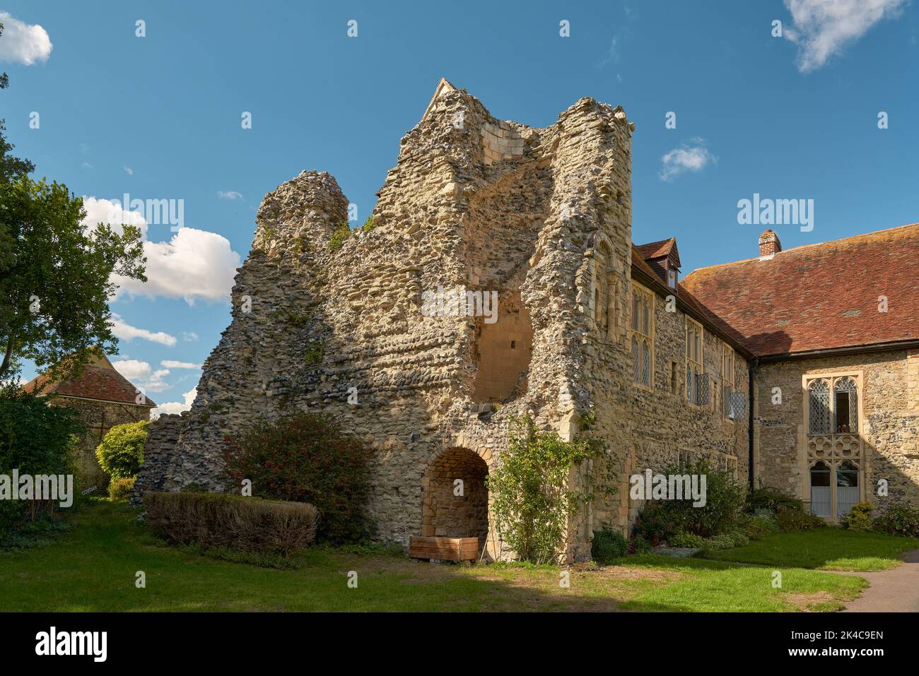 The ruins of St Mildred's Priory in Minster Abbey, the community of ...