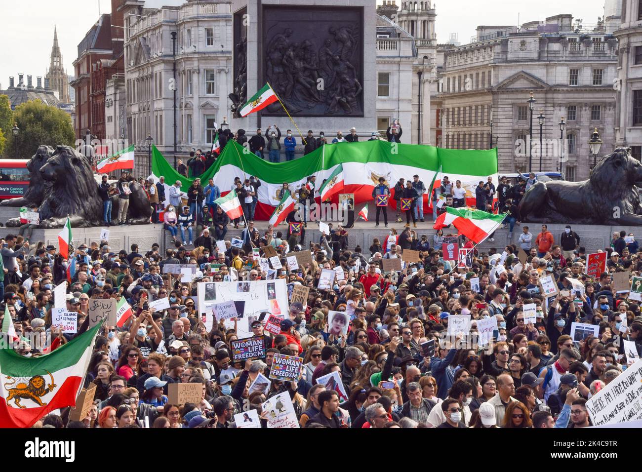 London, England, UK. 1st Oct, 2022. Thousands of Iranians and other ...