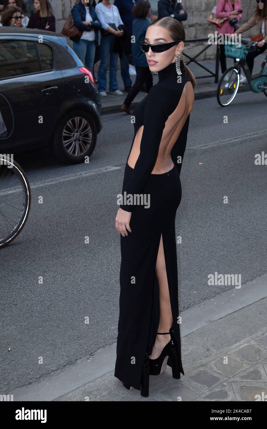 Ginevra Mavilla attending the Monot Womenswear Spring/Summer 2023 show ...