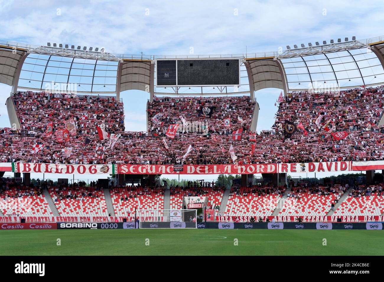 San Nicola stadium, Bari, Italy, October 01, 2022, SSC Bari Supporters during SSC Bari vs ...