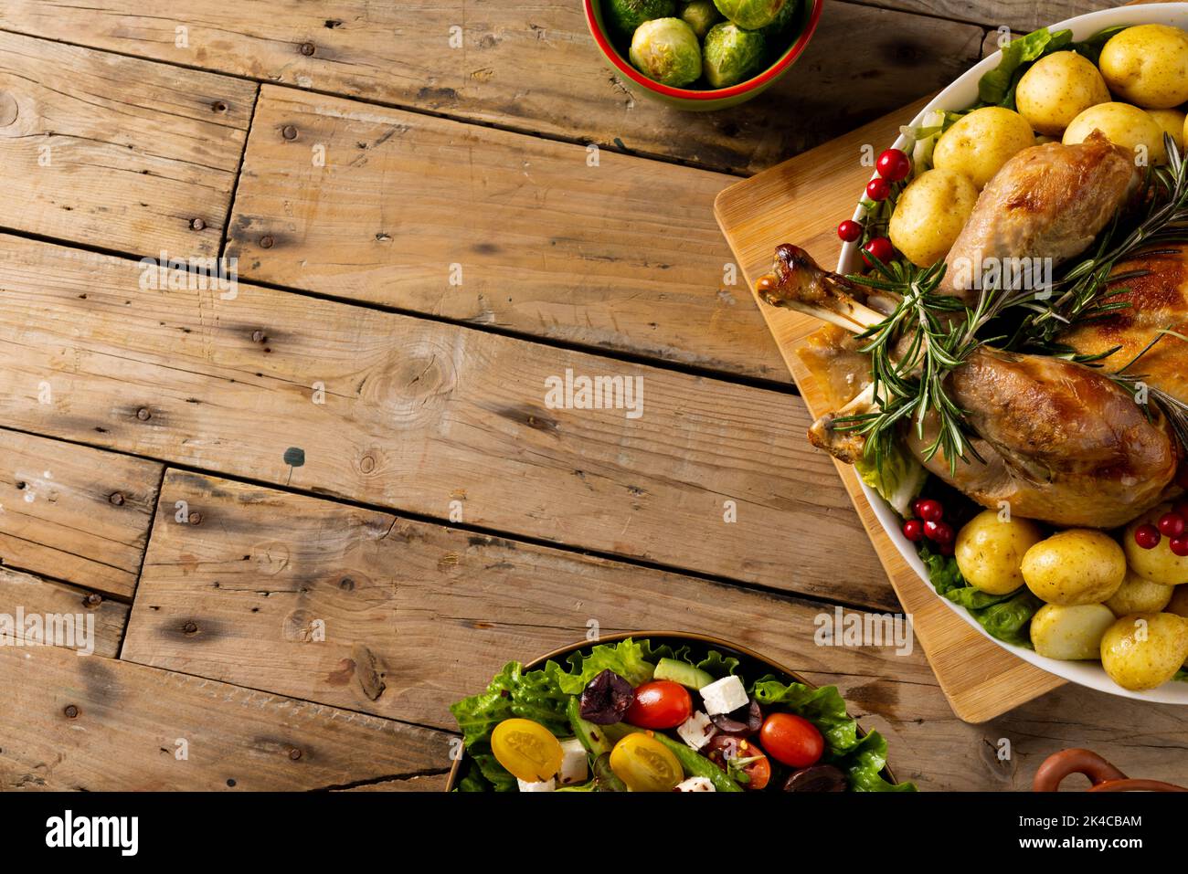 Overhead food table overhead view hi-res stock photography and images ...