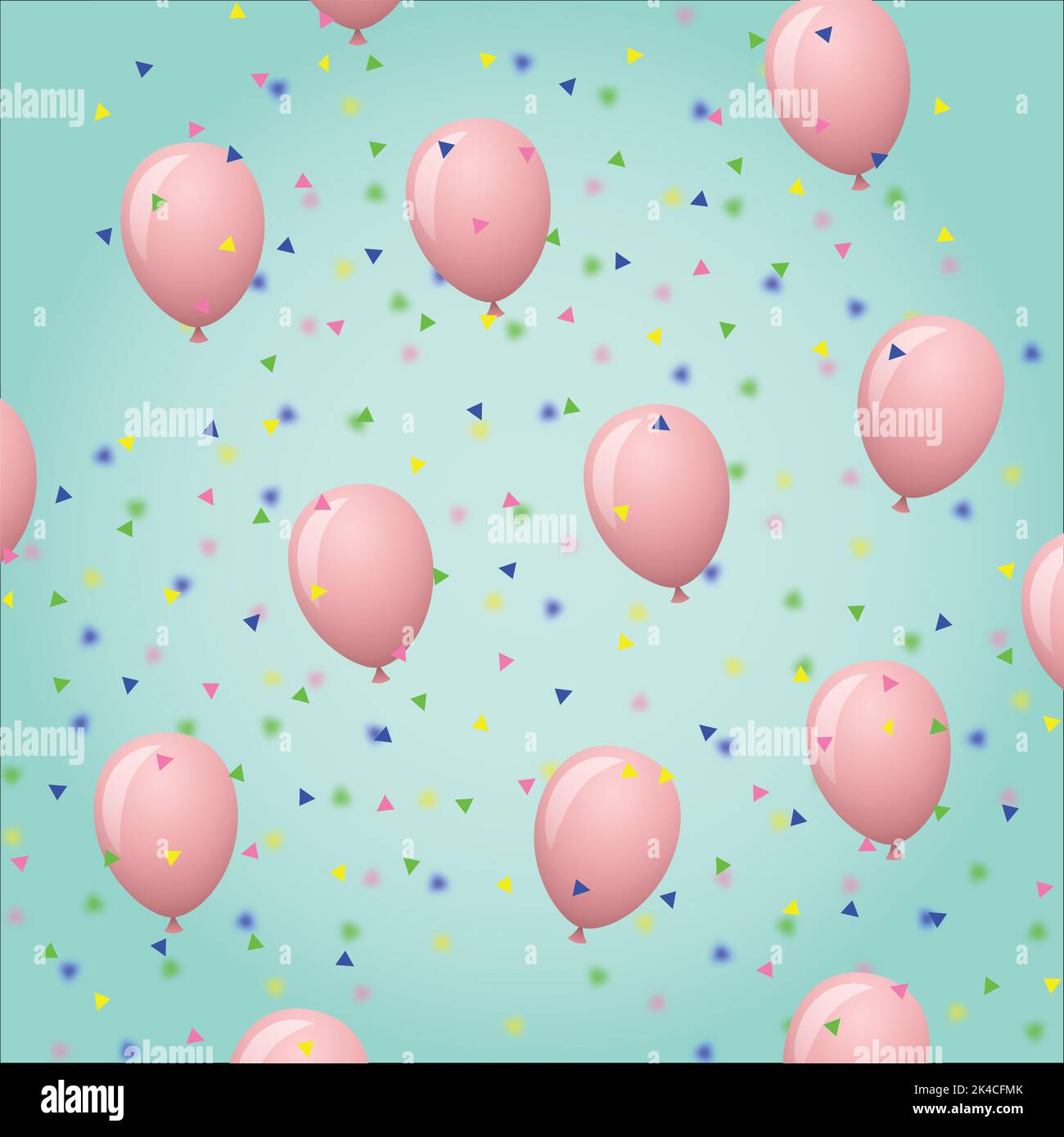 Confetti falling multiple red balloons hi-res stock photography and ...