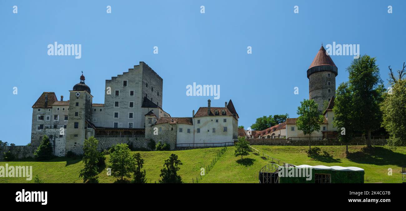 A scenic shot of the Castle Clam in Muhlviertel, Austria Stock Photo ...