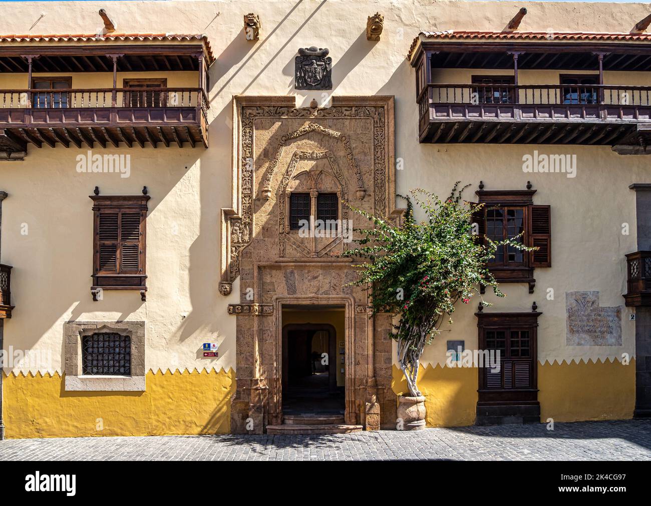 Historical colonial museum, Casa de Colon, Colombus House in Las Palmas ...