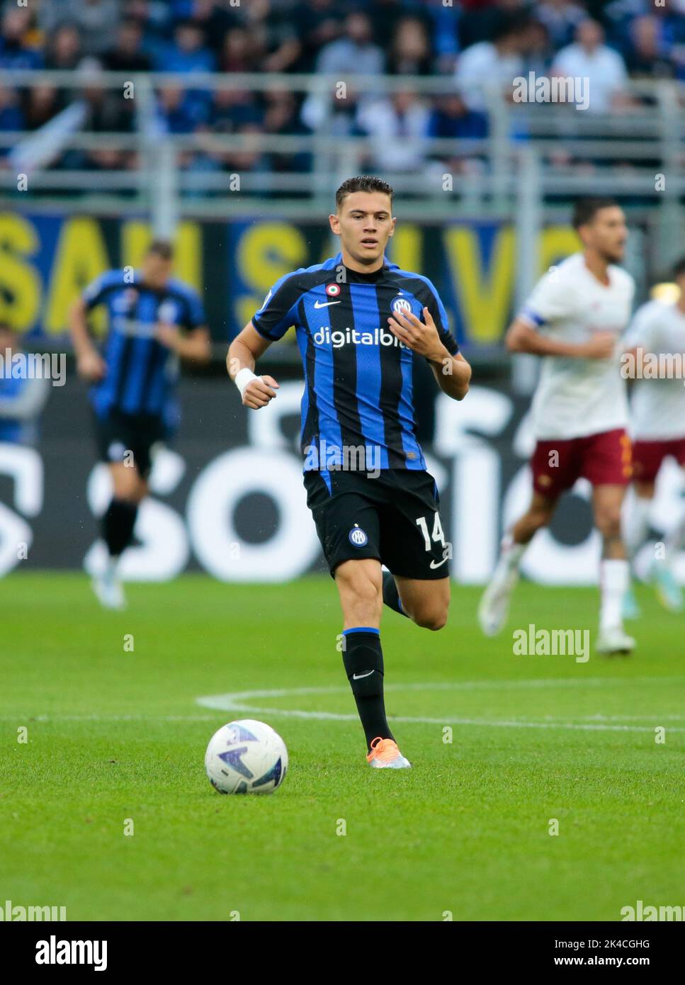 Milan, Italy. 01st Oct, 2022. Kristian Asllani of Fc Inter during the ...