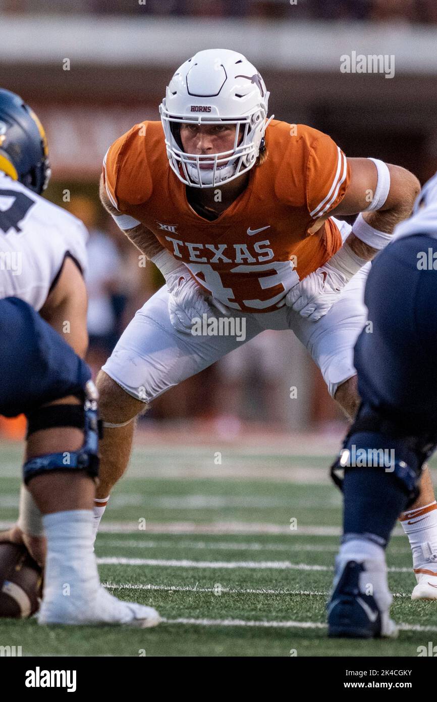 October 1, 2022. Jett Bush #43 of the Texas Longhorns in action vs the ...