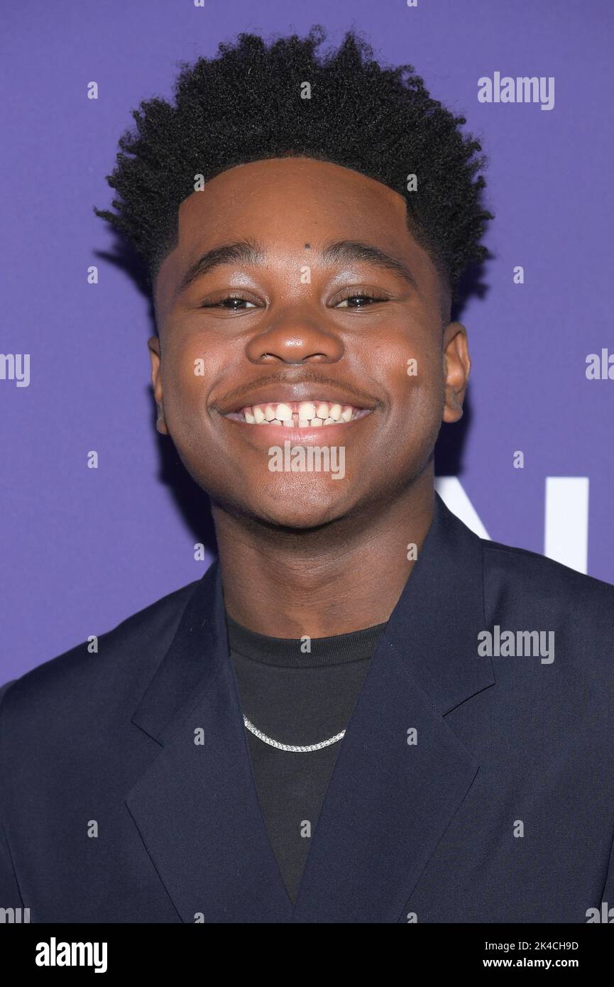New York, USA. 01st Oct, 2022. Jalyn Hall attends the world premiere of ...