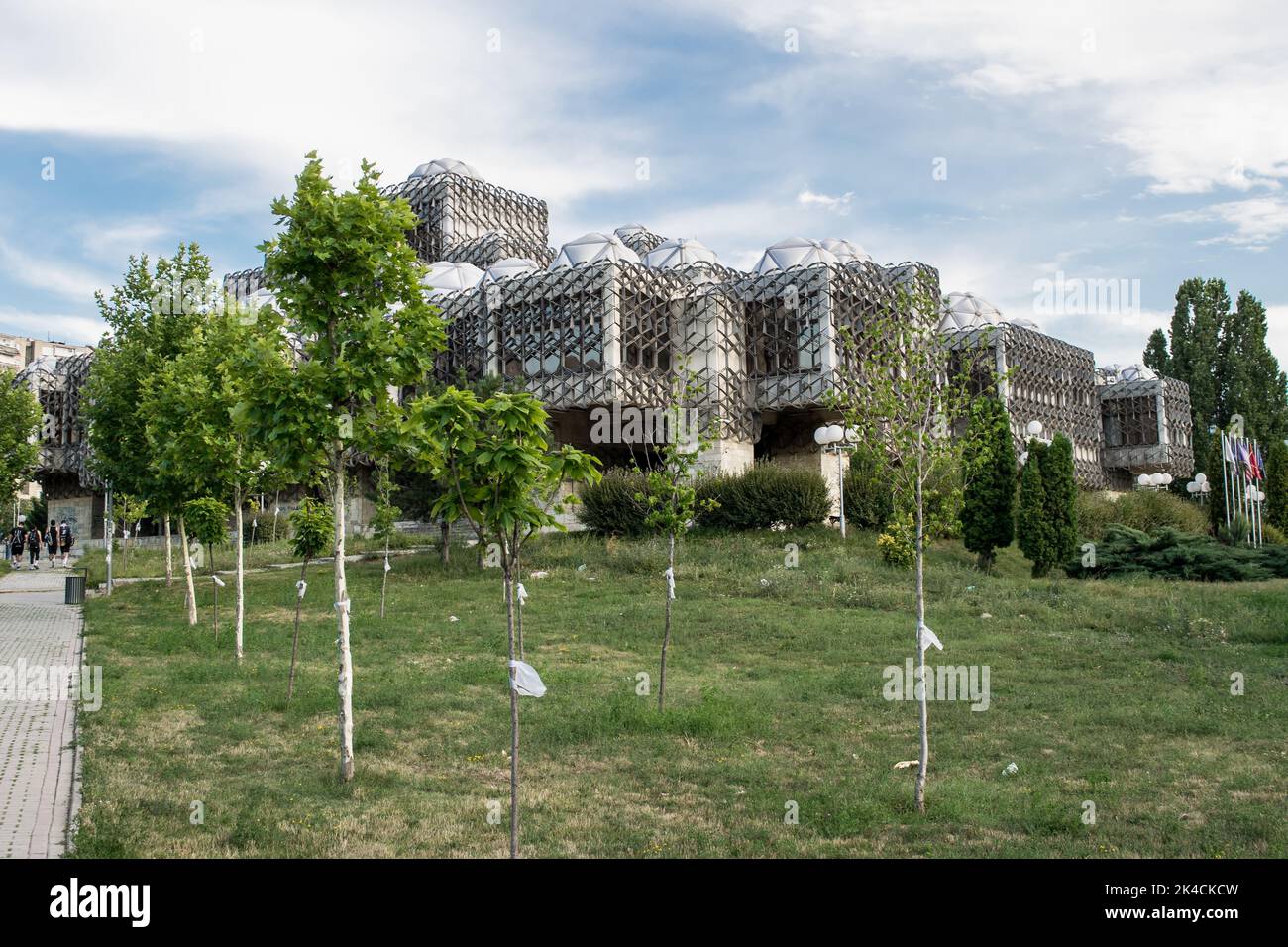 The National Library of Kosovo, in the city of Pristina, built in ...