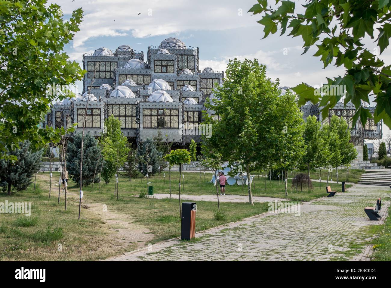 The National Library of Kosovo, in the city of Pristina, built in ...