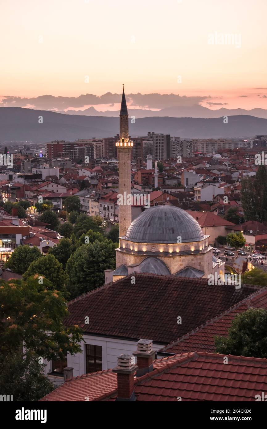 Sinan Pasha Mosque, main attraction and landmark in the city of Prizren ...