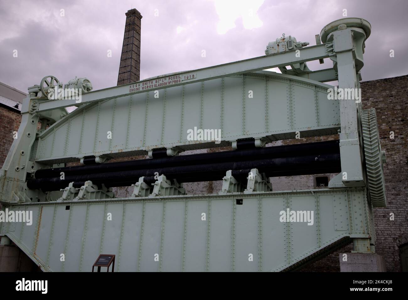Large steel press machinery at Chatham docks Stock Photo - Alamy