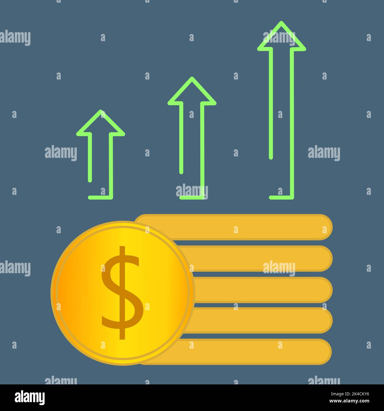 A vector illustration of the rise of usd Stock Vector Image & Art - Alamy