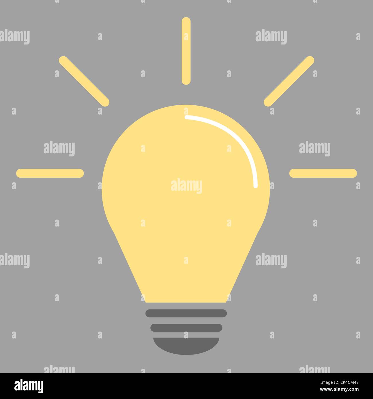 A vector illustration of a light bulb Stock Vector Image & Art - Alamy