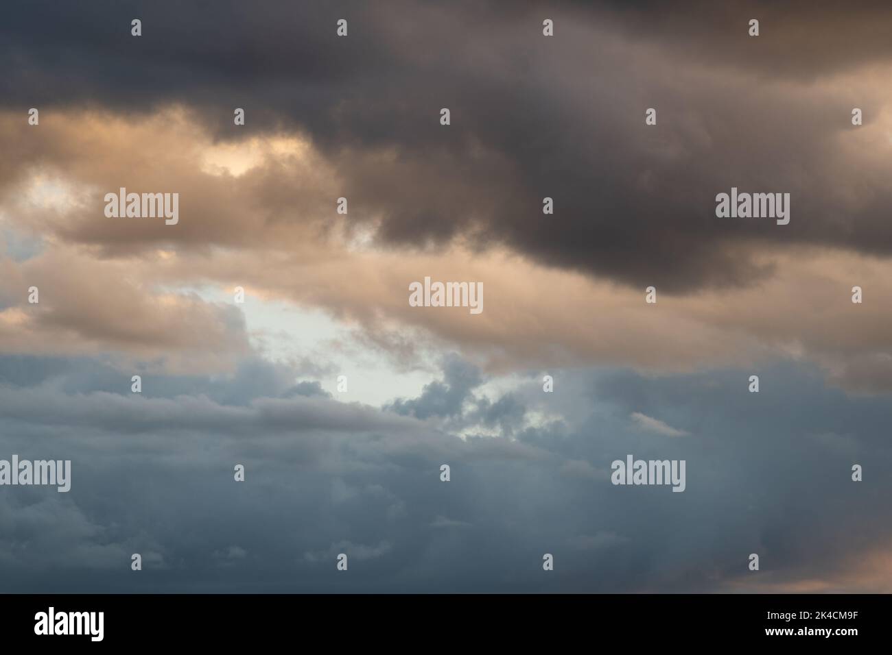 Real sunset sky with beautiful light clouds. Huge permissions Stock ...