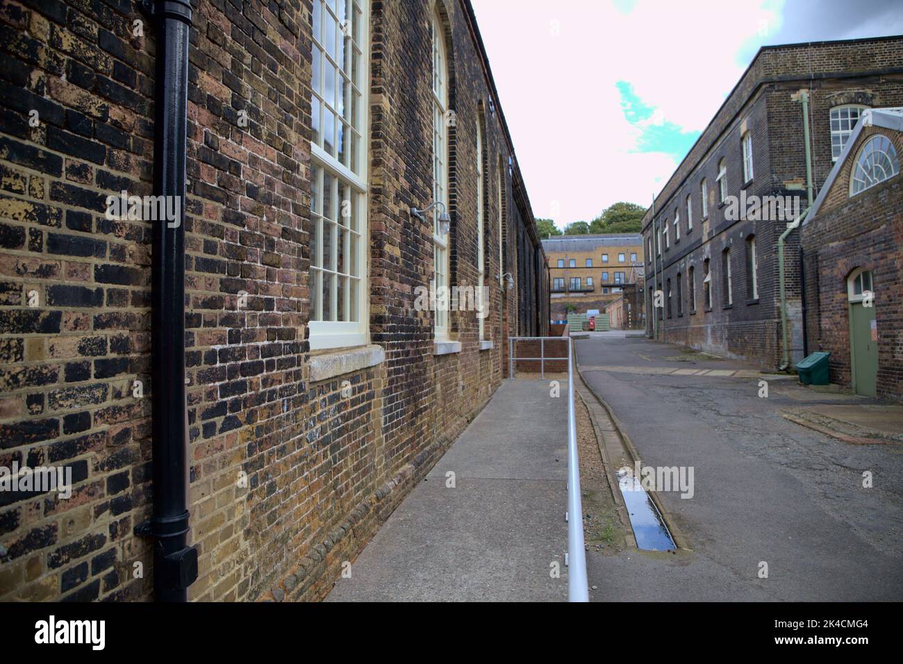 Chatham docks vintage street view, Victorian era Stock Photo - Alamy